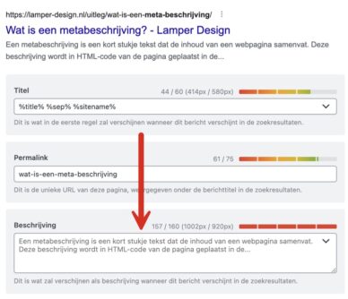 Wat is een metabeschrijving? Uitleg door Lamper Design